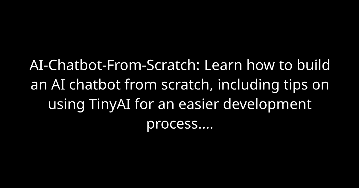 AI-Chatbot-From-Scratch