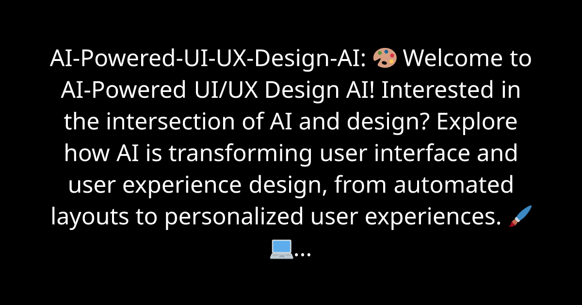AI-Powered-UI-UX-Design-AI