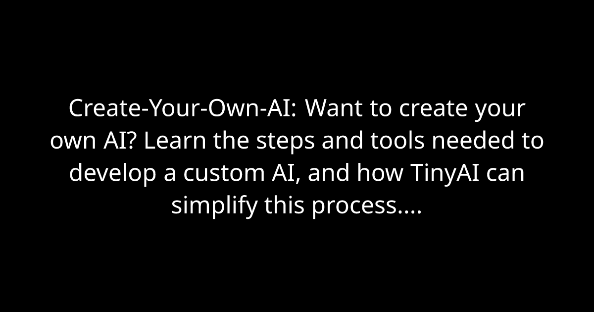 Create-Your-Own-AI