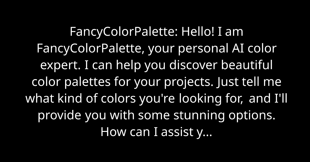 FancyColorPalette