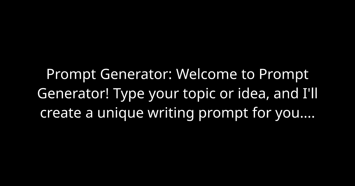 Prompt Generator