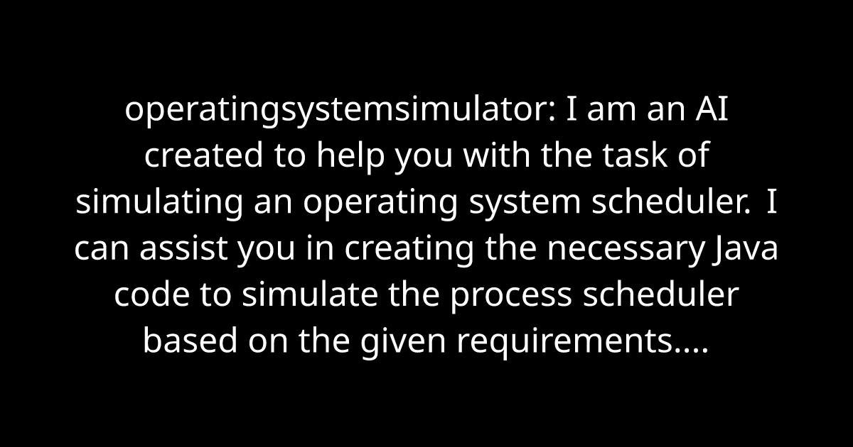 operatingsystemsimulator